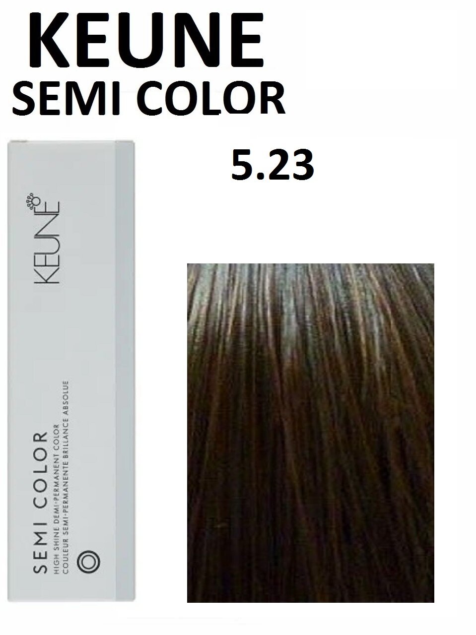 KEUNE SEMI COLOR 5.23 Светлый Какао Шатен 60 мл Крем-краска для волос без аммиака