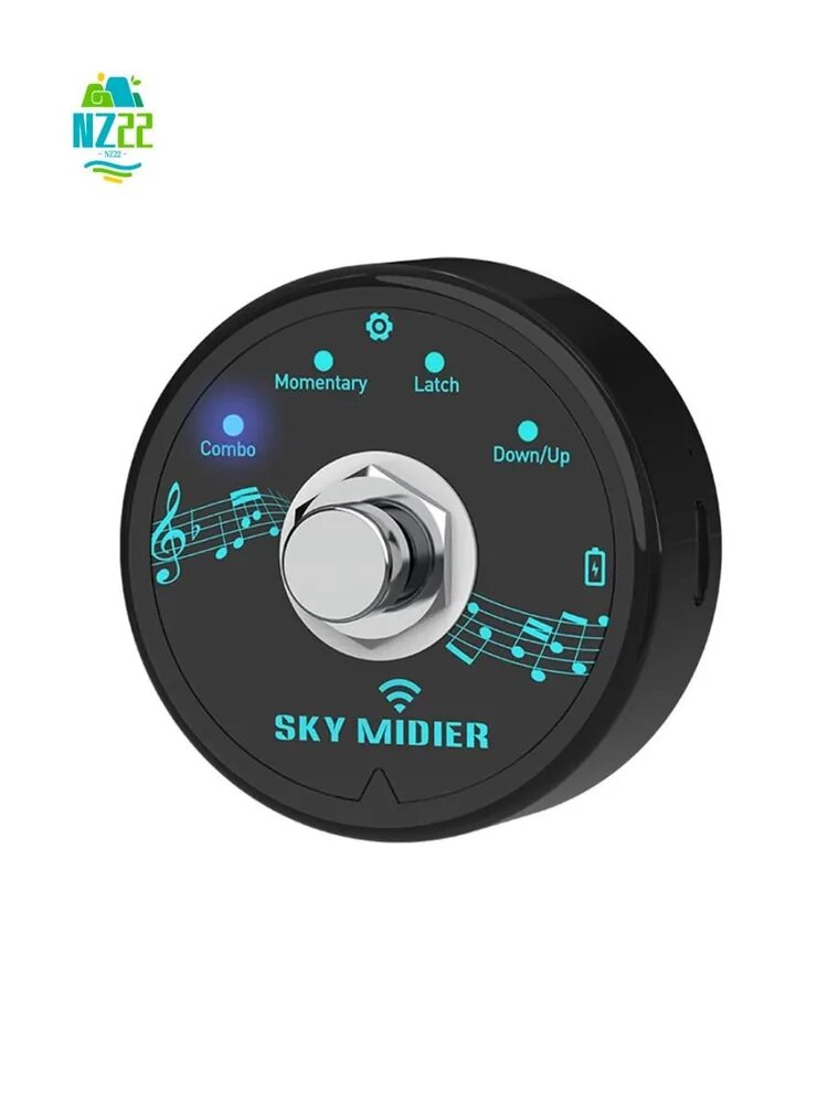 (Q T S U) Беспроводной MIDI-Контроллер Bluetooth 5.1 Портативная Педаль MIDI-Контроллера Беспроводная MIDI-Система