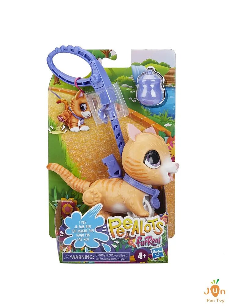 FurReal Friends Peealots Lil' Wags Tabby / Детский игрушка Фурриал Френдс в виде кошечки, которая умеет гулять, пить воду и ходить в туалет, отлично подходит в качестве подарка на день рождения.