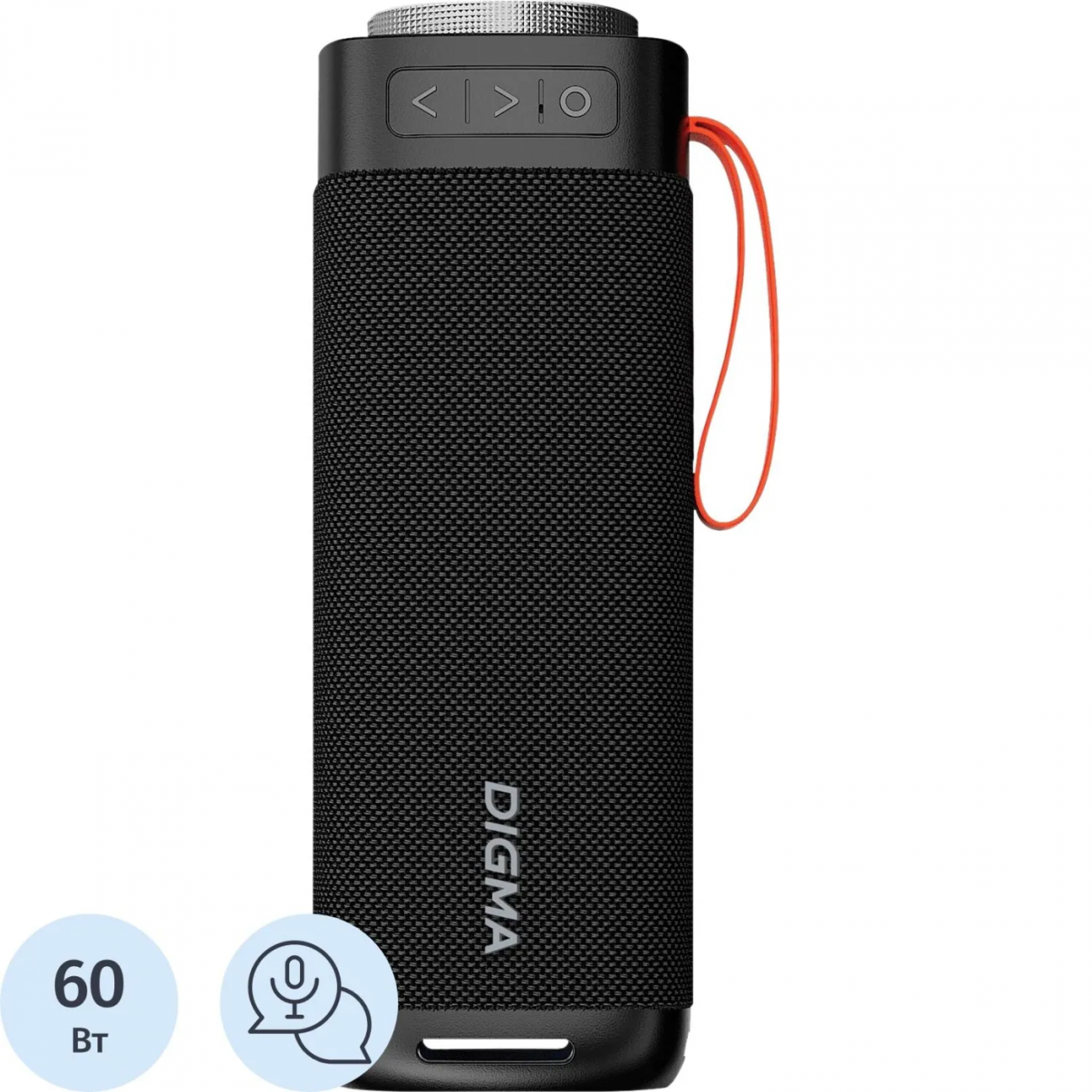 Акустическая система Digma D-PS1522 черный 60W 2.0 BT 10м 3000mAh (PS1522B) 2357259