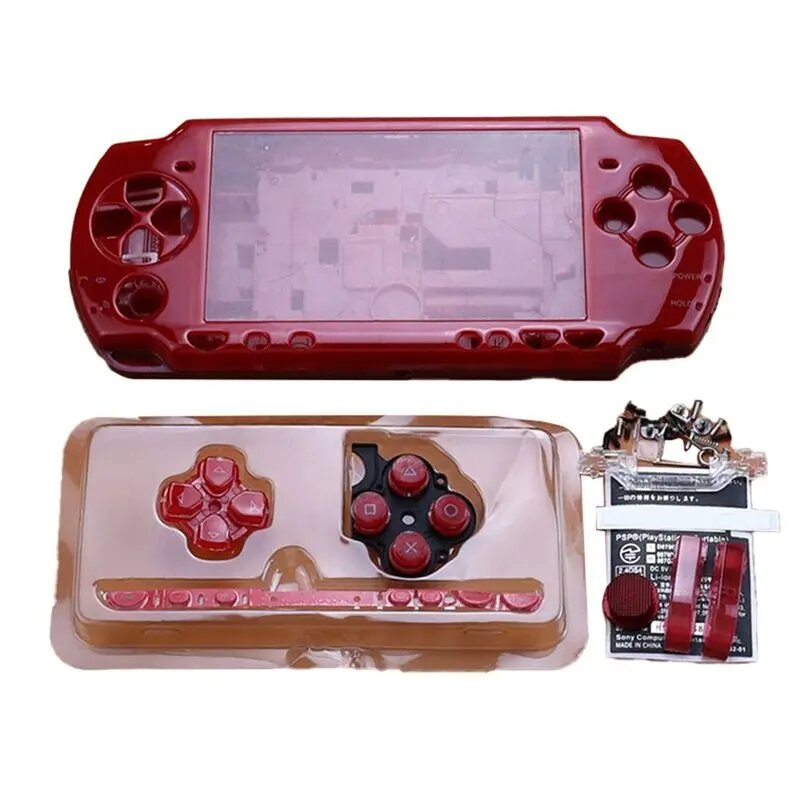 Корпус для игровой консоли HJ-For PSP2000, профессиональный защитный чехол, комплект для замены с набором кнопок и аксессуарами