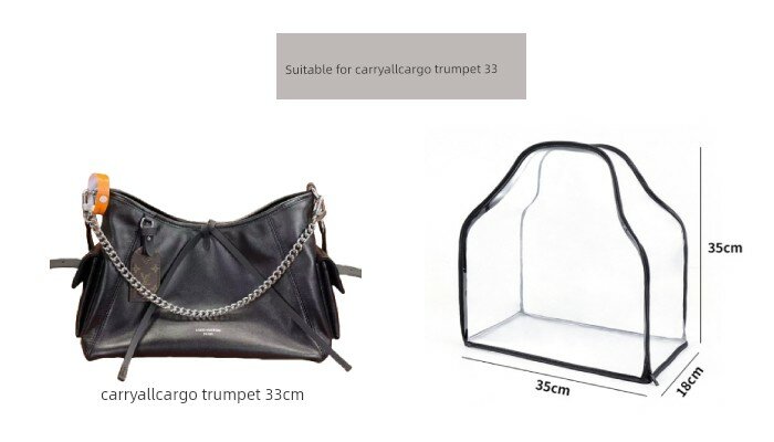 Прозрачная пылезащитная сумка для LV Carryall Cargo, малый размер (33 см) - защитный чехол для коллекции Темный Рыцарь