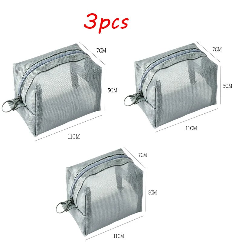 MOONBIFFY Прозрачная сумка-органайзер Gray 3pcs