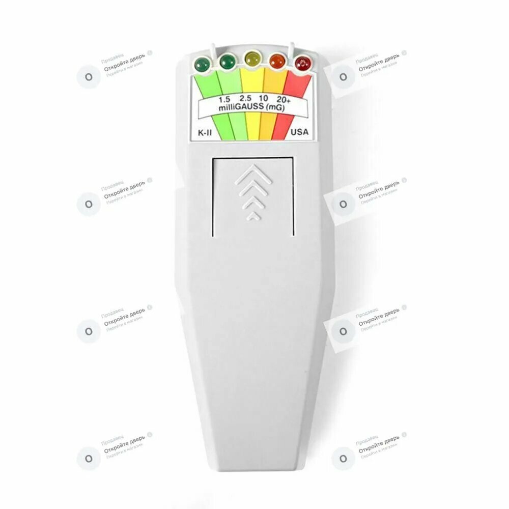 Электромагнитное поле EMF Гауссовый метр Детектор излучения Портативный монитор магнитного поля 5 LED, черный, серый (дополнительно), материал ABS, размер изделия 143*53*29мм