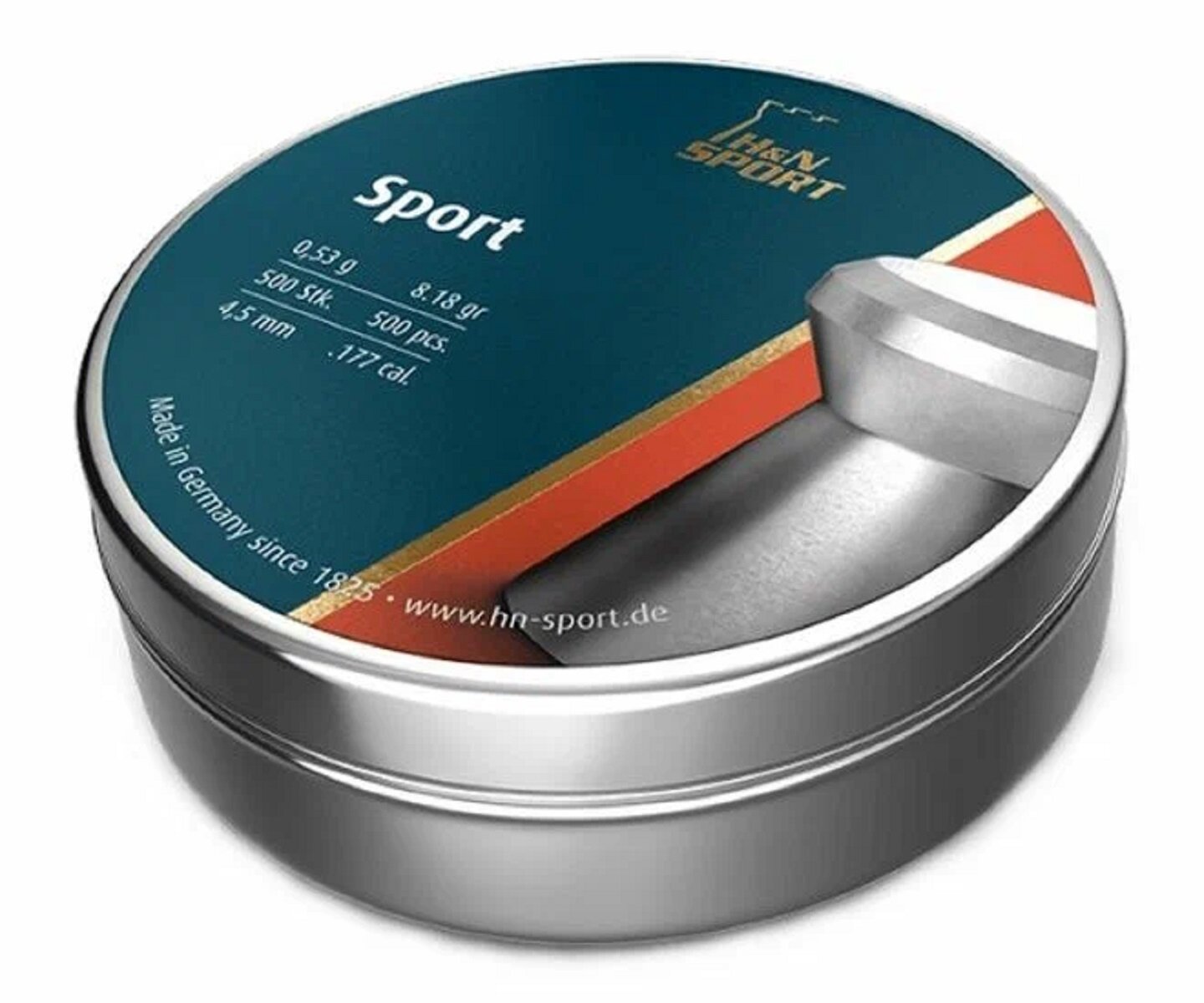 Пули H&N "Sport", для тренировок, 4.5 мм, вес 0.53 г, 500 шт.