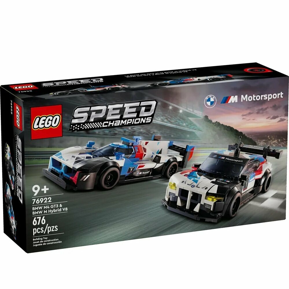 КонструкторLEGO Speed Champions 76922 BMW M4 GT3 и BMW M Hybrid V8