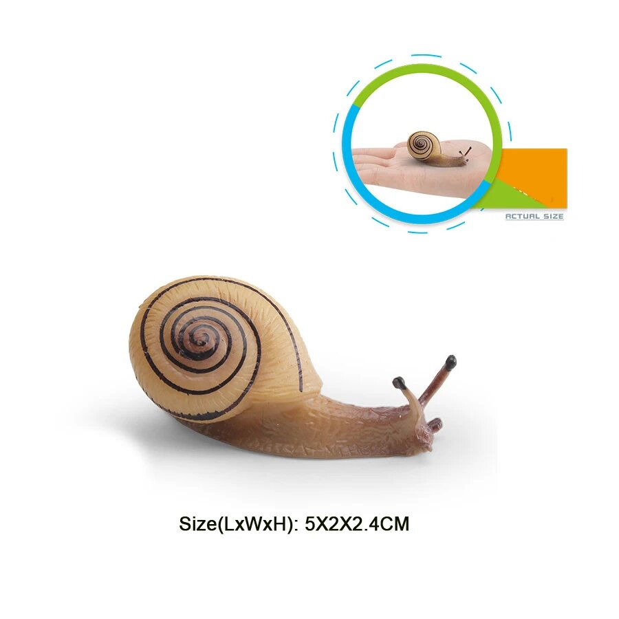 Фигурка улитки коричневая ONLYFIGURES, Color: Коричневый, Color: snail -8