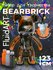 Мишка с красками Bearbrick, 3 краски, кисть, стакан и т. д, 23см, черный/серый