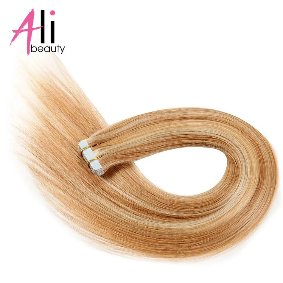 Ленты для наращивания волос ALI-BEAUTY Remy прямые 20 шт.