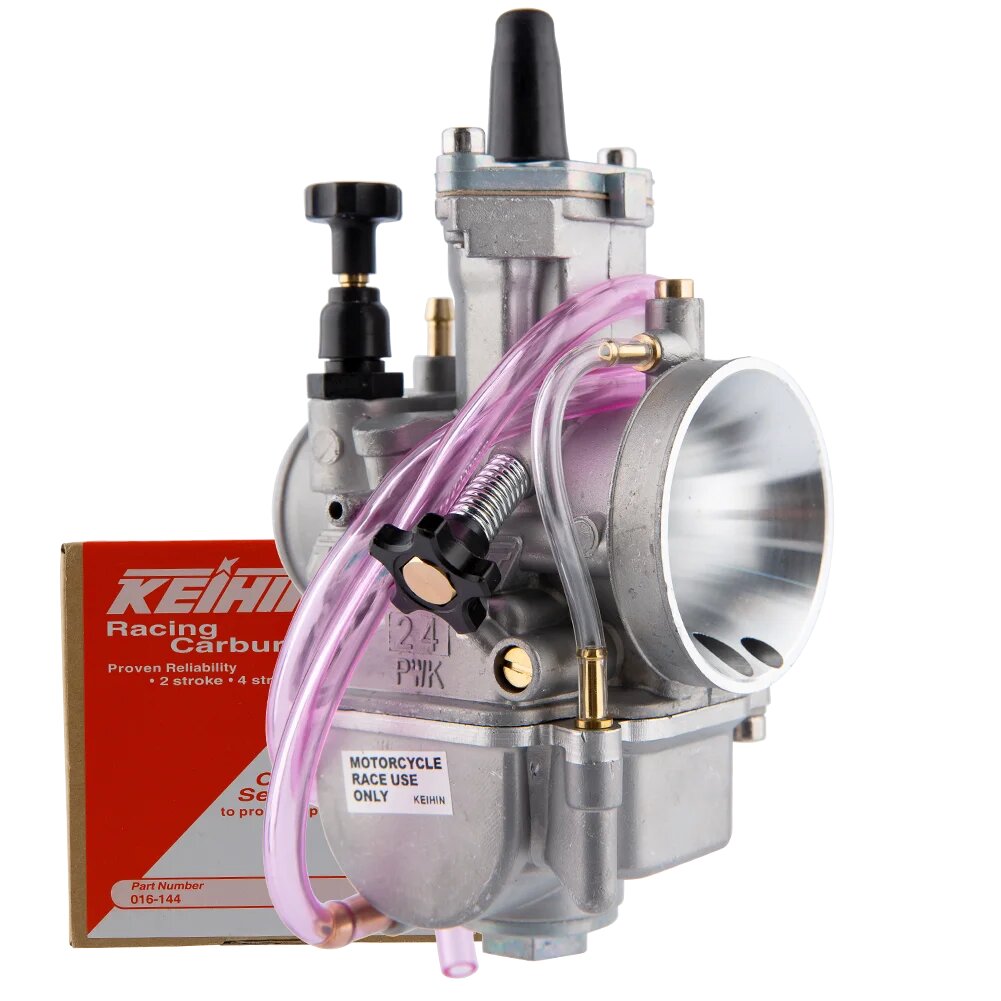 Карбюратор Keihin PWK Для Мотоциклов С Плоским Дросселем 24-34 Мм, Подходит Для 2-тактных И 4-тактных Скутеров, Квадроциклов