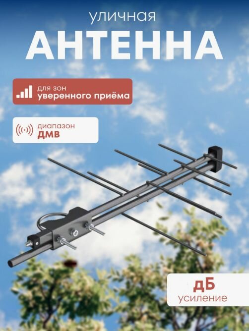 Антенна для цифрового ТВ уличная РЭМО BAS-1110-DX Двина-DX
