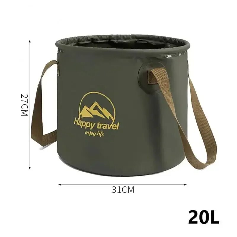 Складное ведро для активного отдыха 5/10/20 л Green 20L