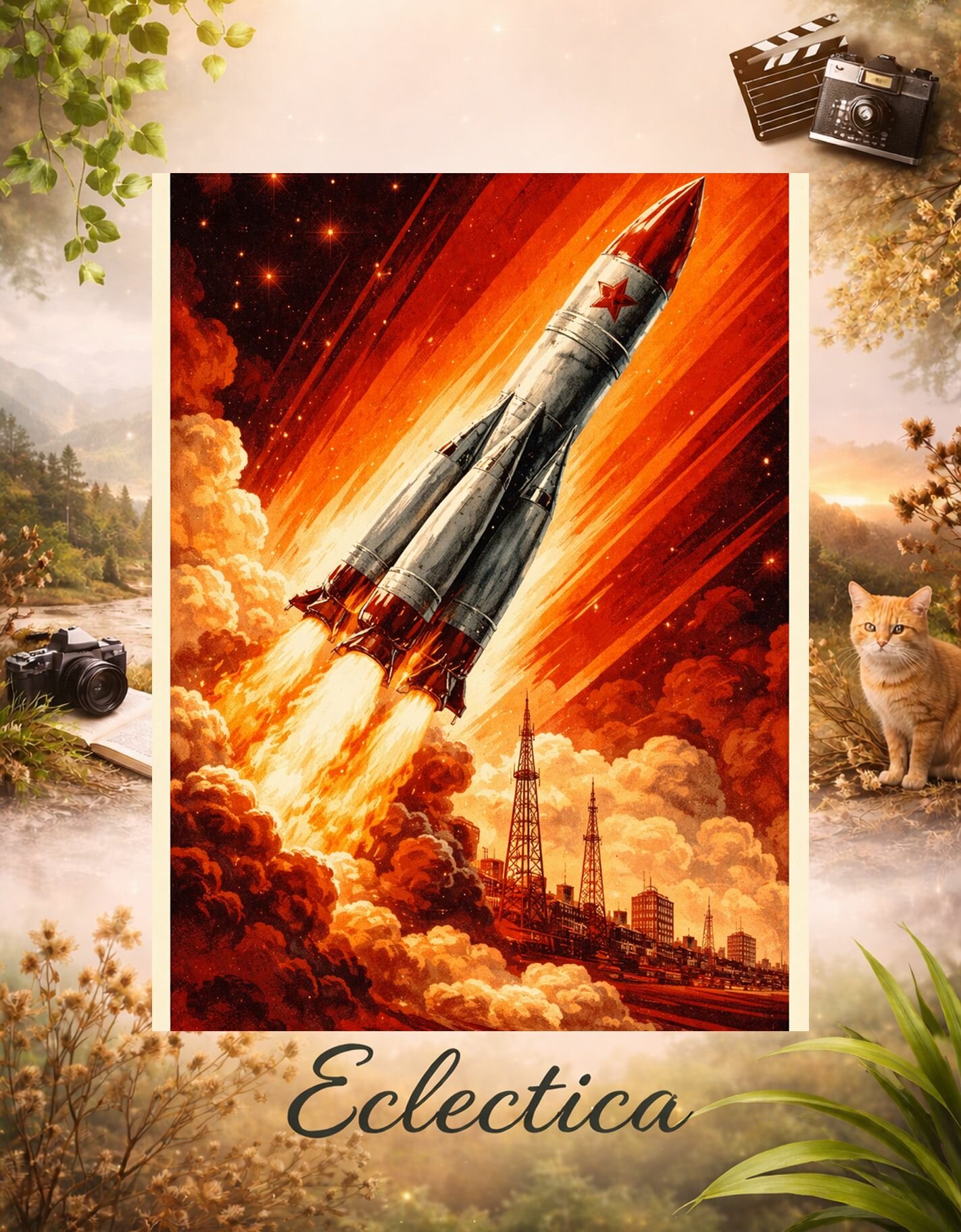 Постер "Красный старт", 29.7х42см, А3, глянцевый