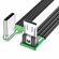 USB Type C - Micro USB кабель 15cm, черный, 90°