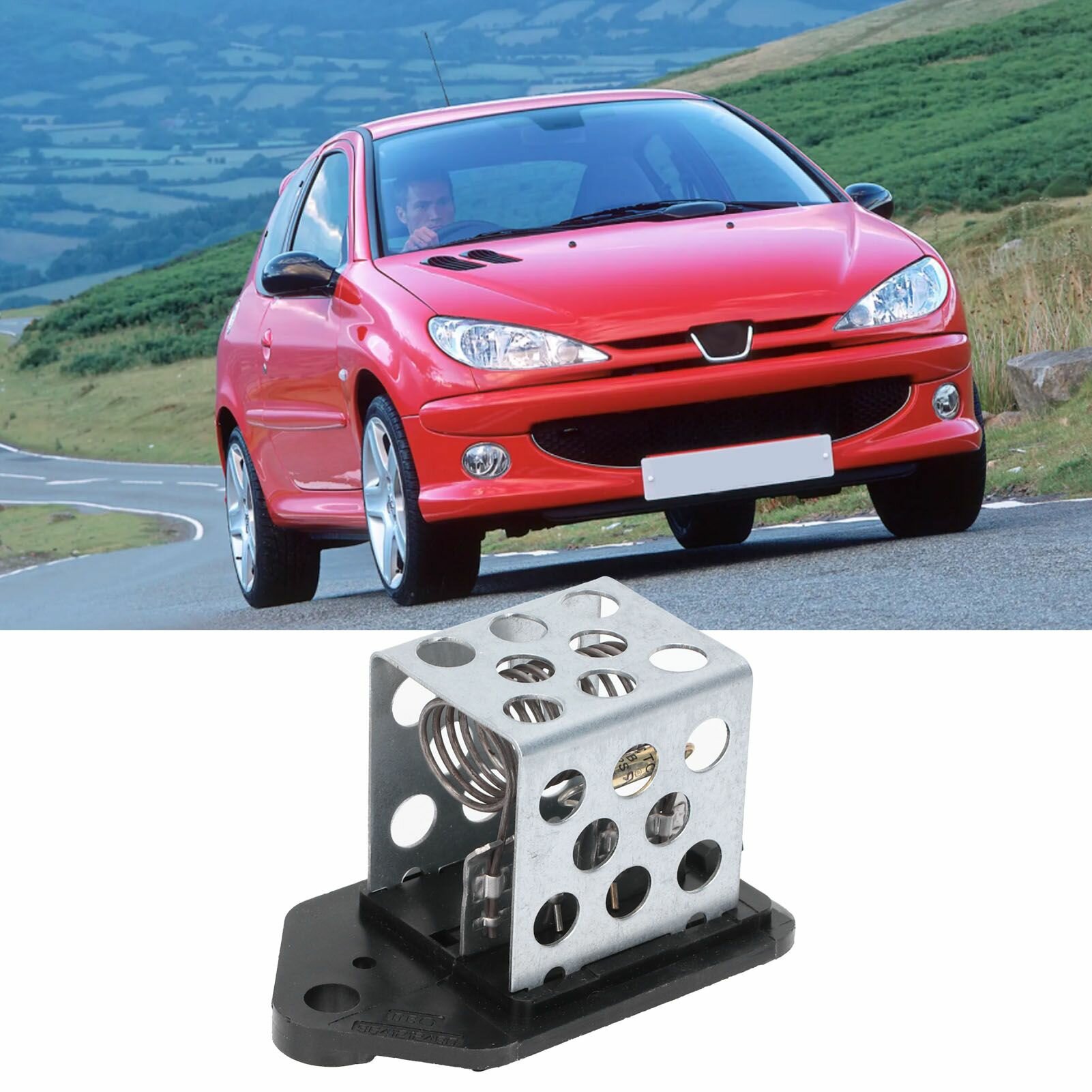 Резистор-реле вентилятора 1267 E3 для Peugeot 206/206+/206 CC и 307/307 CC — замена реле вентилятора радиатора