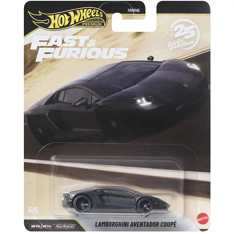 Hot Wheels Fast & Furious Lamborghini Aventador Coupe, черный