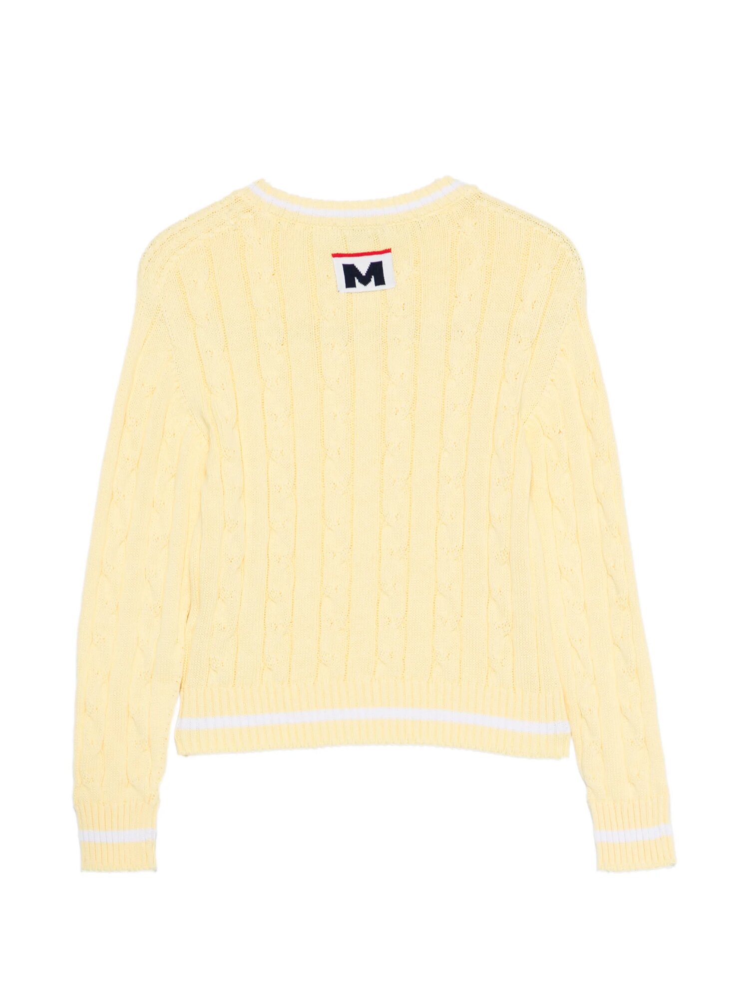 Свитер MSGM Cable-knit sweater, размер 6 лет, Желтый — фото 1