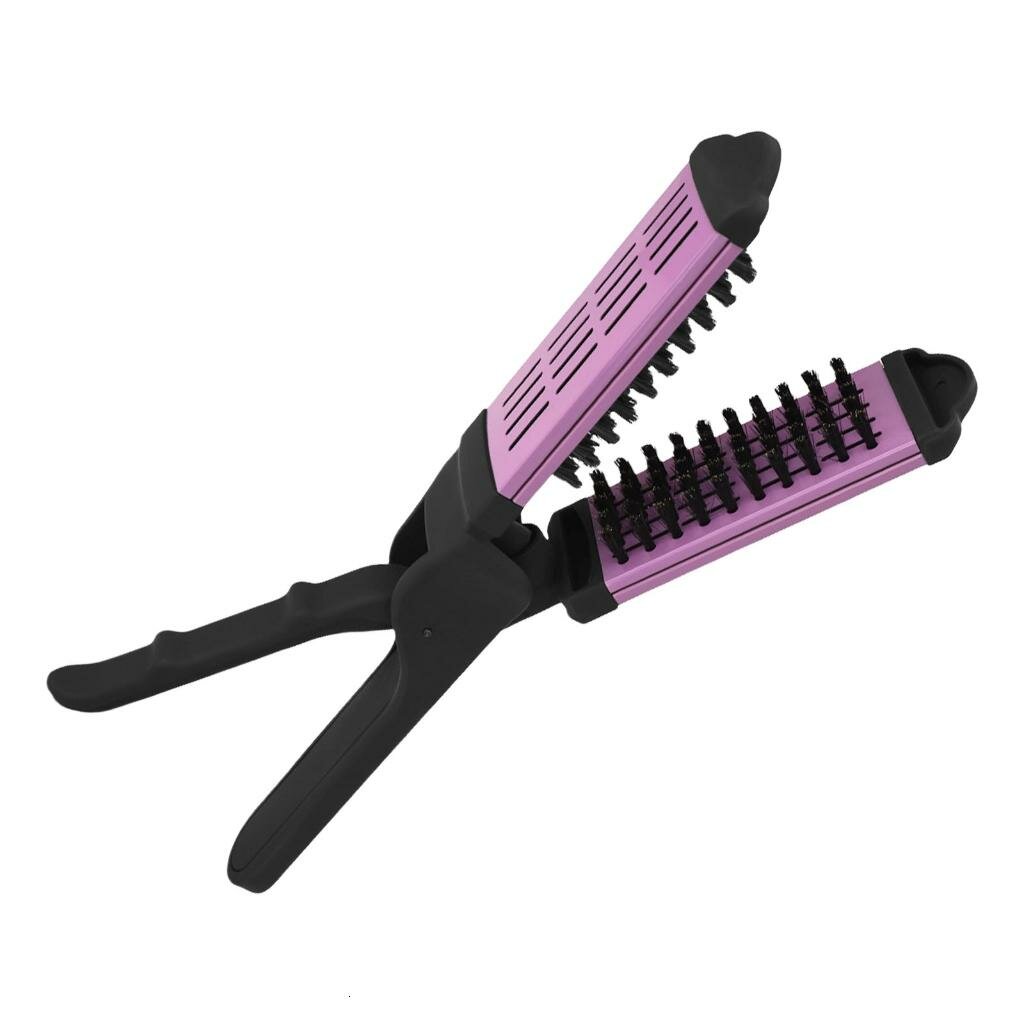 Двусторонняя расчёска для выпрямления волос, Фиолетовый