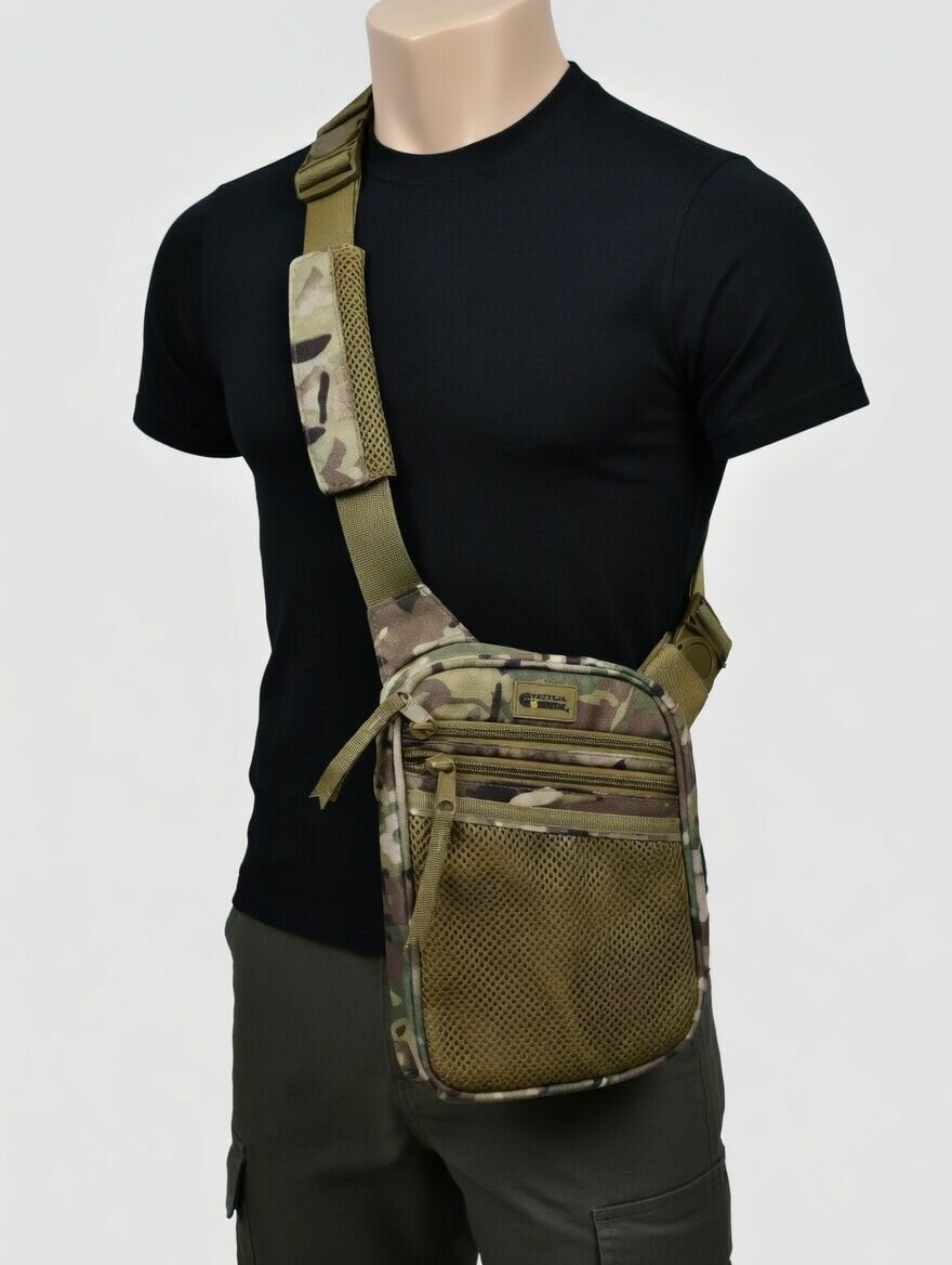 Сумки для скрытого ношения оружия через плечо Гонгтекс (Gongtex Single Shoulder Bag) мультикам