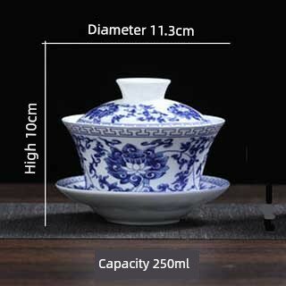 Средний фарфоровый чайник с узором лотоса, вместимость 250 мл, подлинный китайский чайный набор для подарка