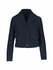 Куртка Akris Button-front cropped denim jacket, размер 10, blue