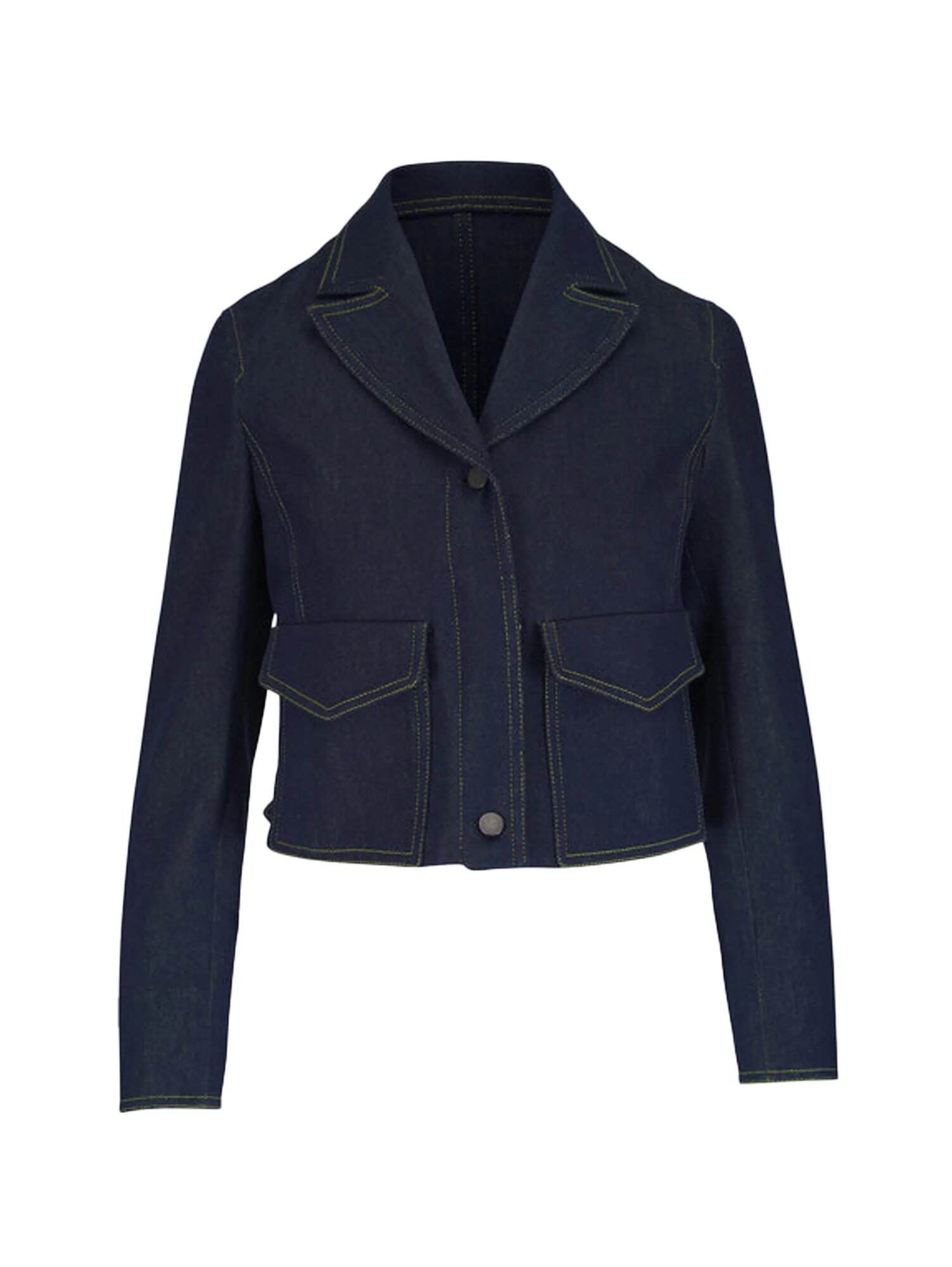 Куртка Button-front cropped denim jacket