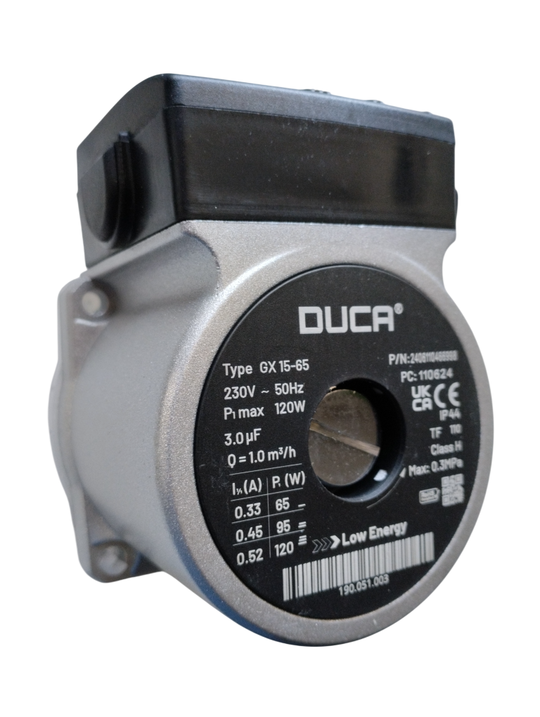 Двигатель (голова) насоса DUCA GX 15-65 (заменяет Grundfos UPS 15-65) 120W, против часовой стрелки, для газовых котлов