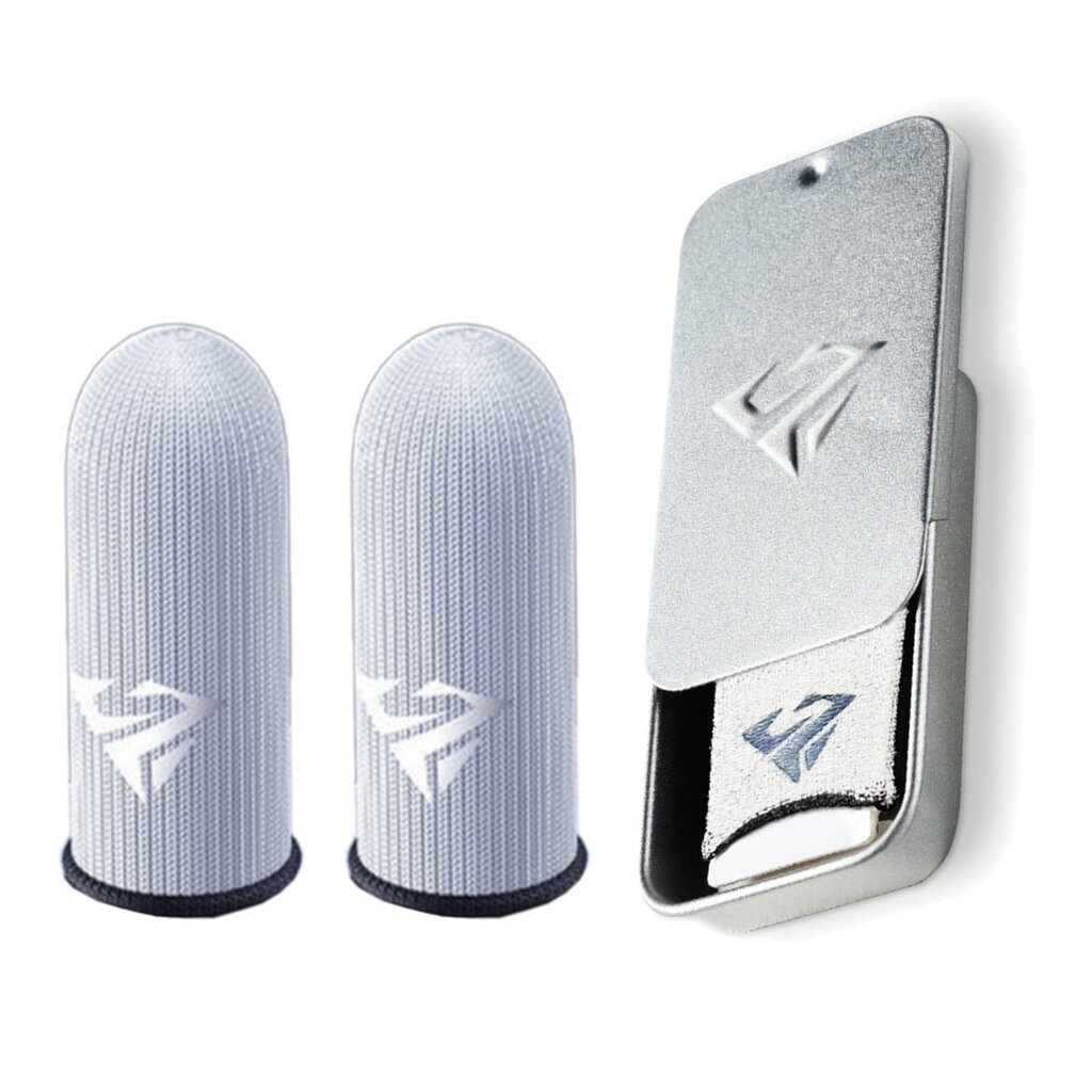 1 Пара Пальчиковых Втулок для Игр С Защитой От Пота Игровой Контроллер Finger Thumb Sleeve