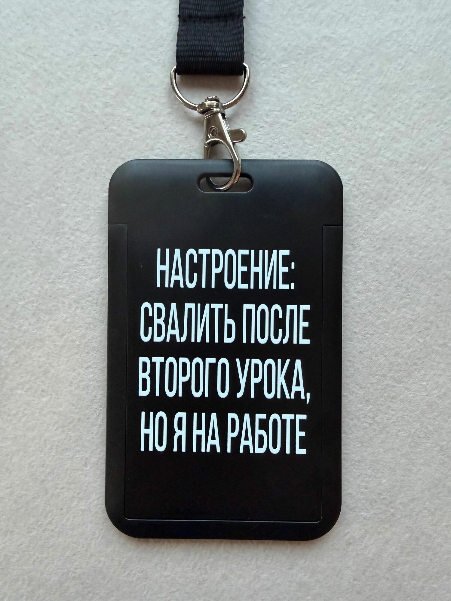 Бейдж для пропуска на ленте/ Чехол для пропуска