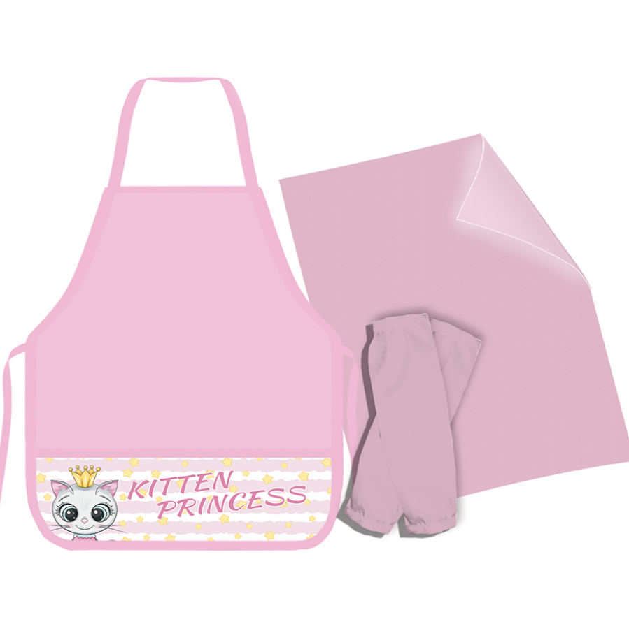 Накидка и нарукавники для творчества, клеен НФК-1 KITTEN PRINCESS 2023
