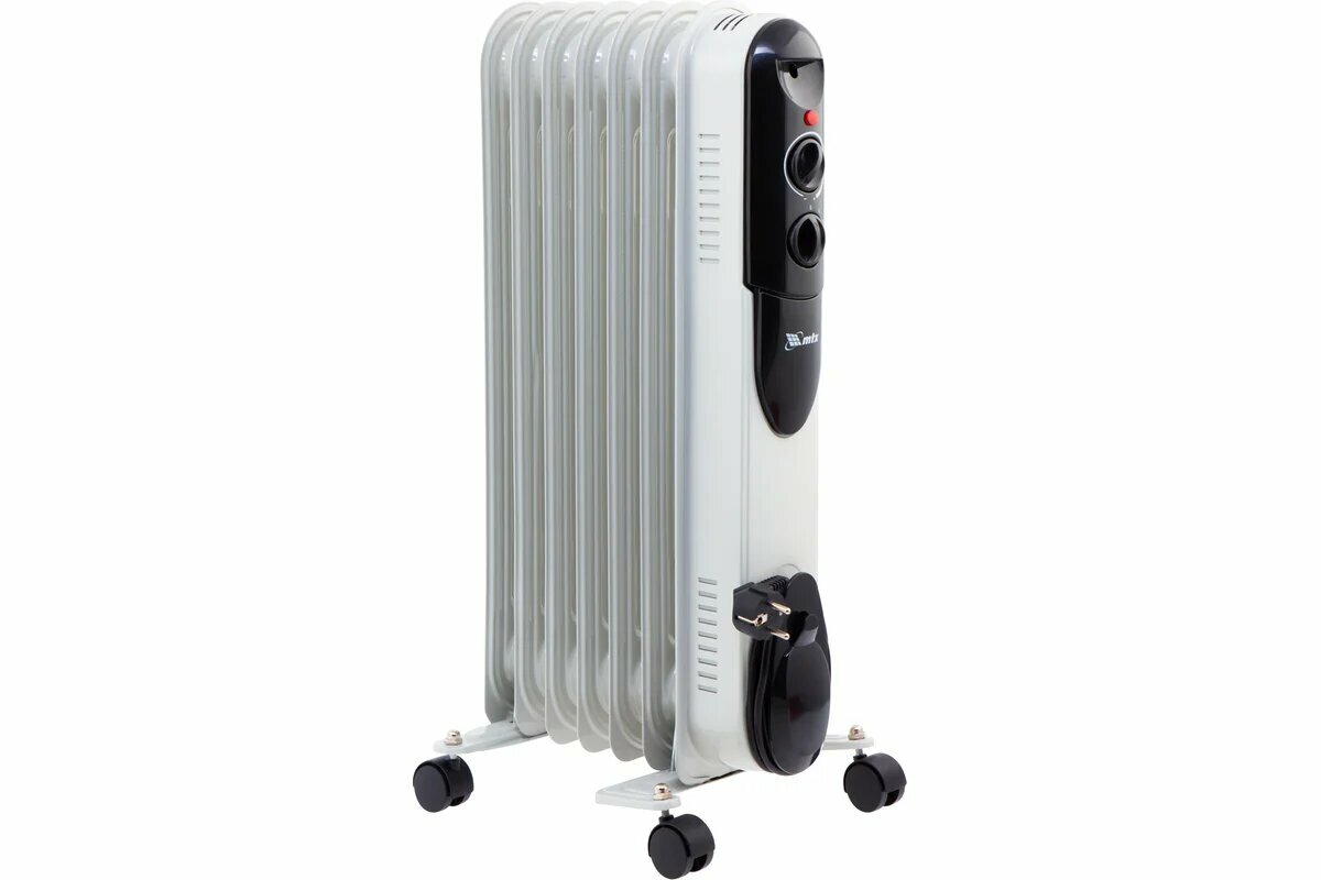Масляный обогреватель MTX och-1500, механический, 7 секций, площадь до 15 м², 1,5 кВт