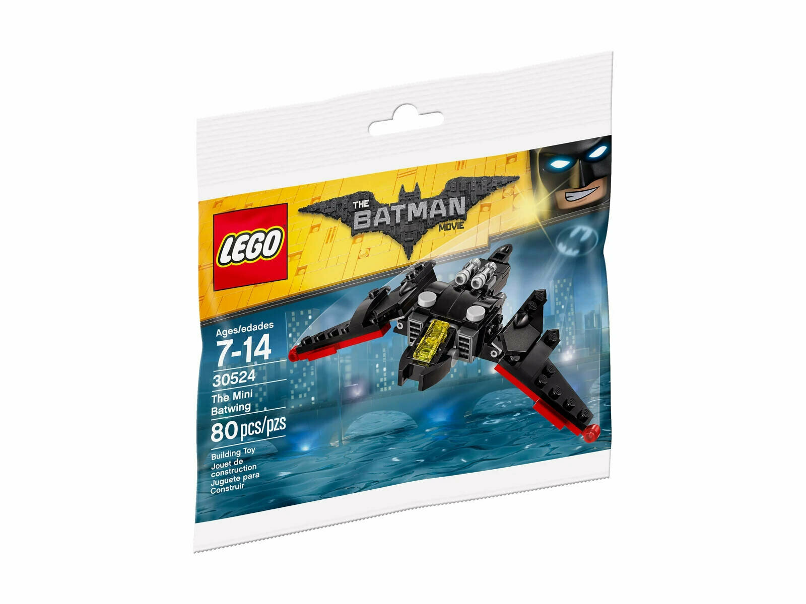 Конструктор LEGO The Batman Movie 30524 Мини-бэтмолёт, 80 деталей, от 7 лет, 2017 год