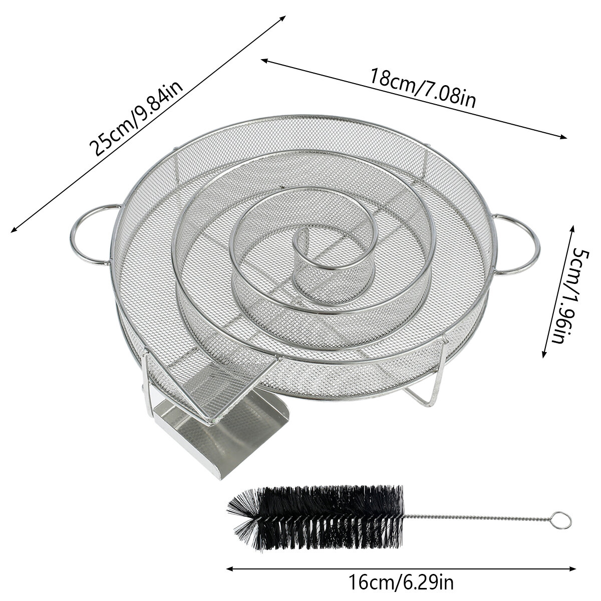 Универсальная коптильня холодного копчения с сетчатым поддоном из нержавеющей стали