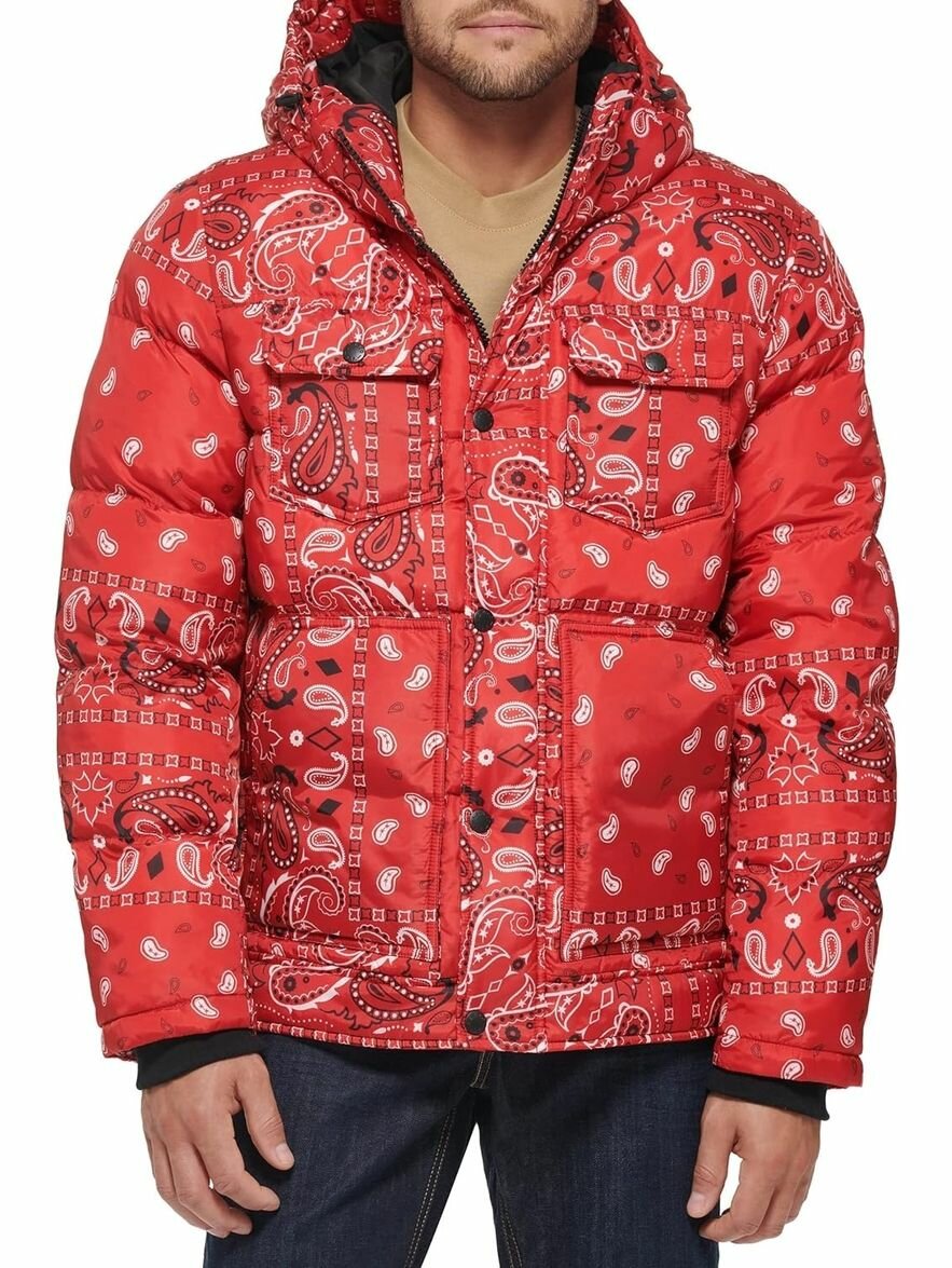 Куртка Men Heavyweight Mid-Length Hooded Military Puffer Jacket