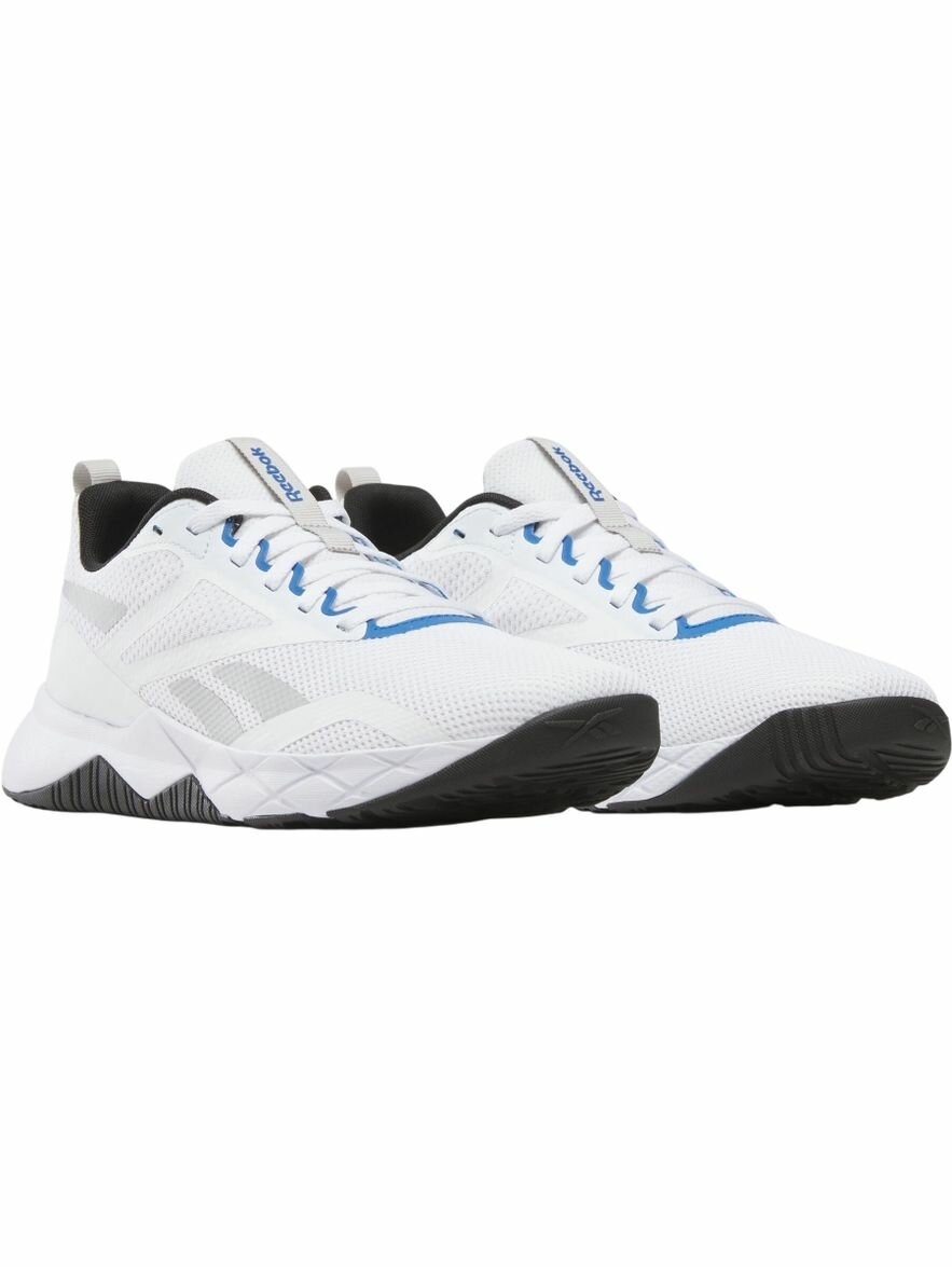 Кроссовки Reebok NFX Trainer, полнота F, размер 7,5 US, белый/черный/голубой — фото 1