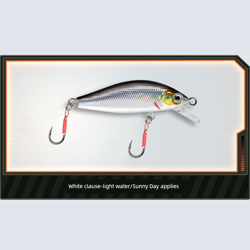 Микроприманка-минноу, медленно тонущая, для ловли форели в ручьях, красноокой рыбы, белоногой рыбы, с одинарным