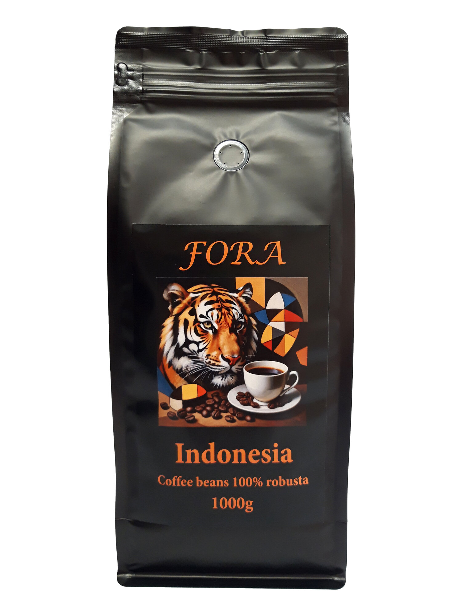 Кофе в зёрнах Индонезия 1кг. Робуста 100% / FORA COFFEE