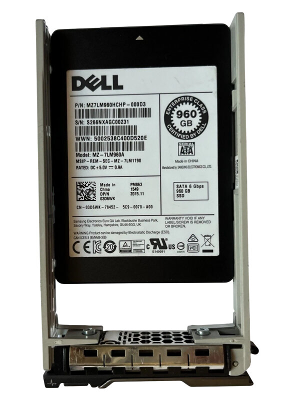 Жесткий диск Dell MZ7LM960HCHP-000D3 960Gb SATAIII 2,5" SSD