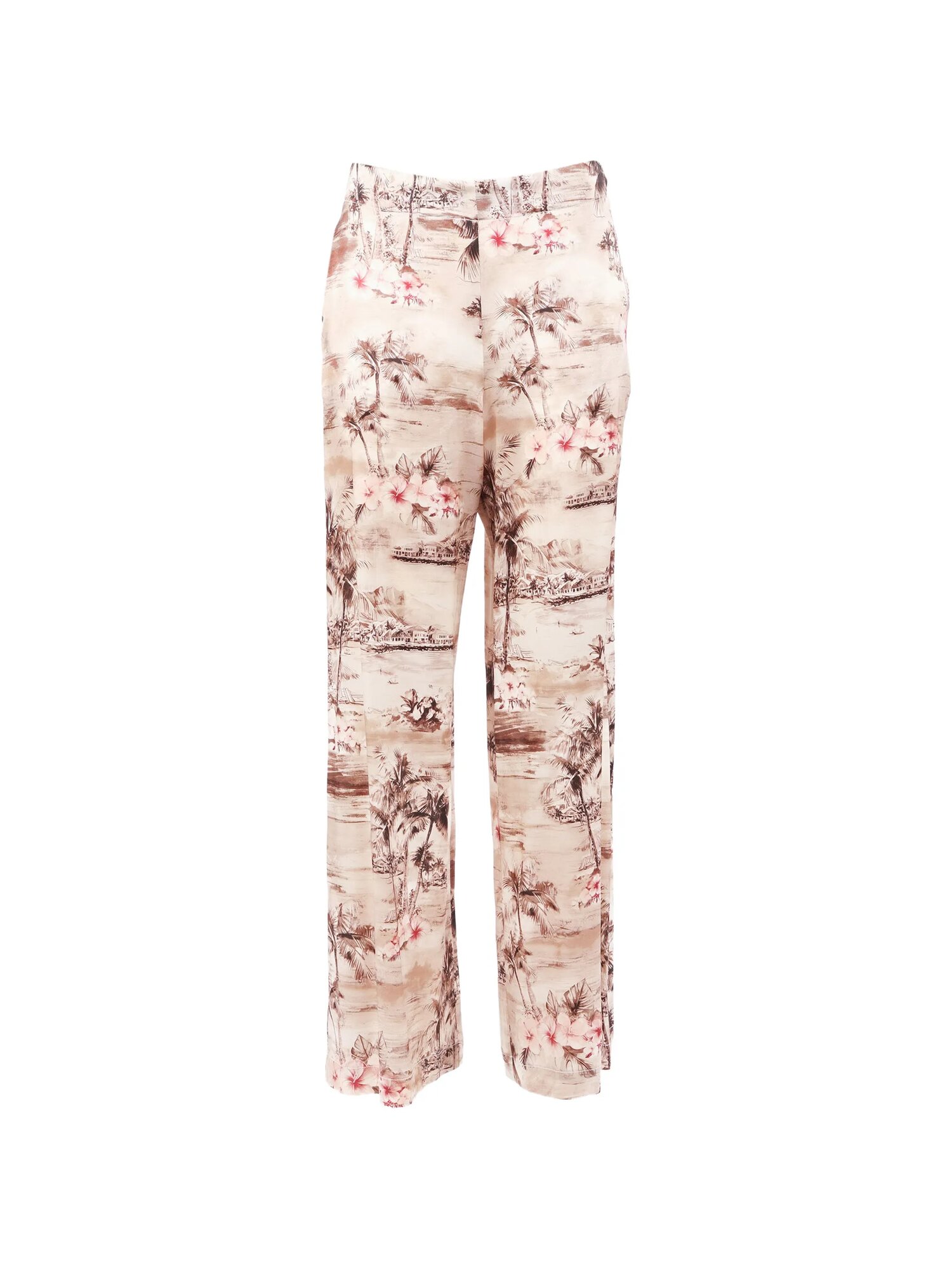 Брюки Graphic-print palazzo trousers