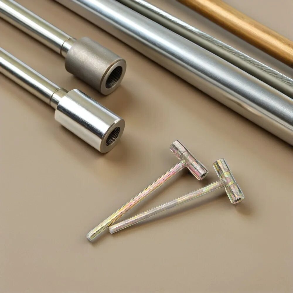 Двусторонний металлический ключ для регулировки клапанов кислородных и ацетиленовых баллонов, 2 шт