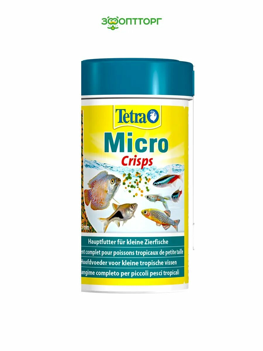 Корм Tetra Micro Crisps для мелких видов рыб, 100 мл