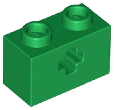 Деталь Lego 32064 Technic, Brick 1 x 2 with Axle Hole