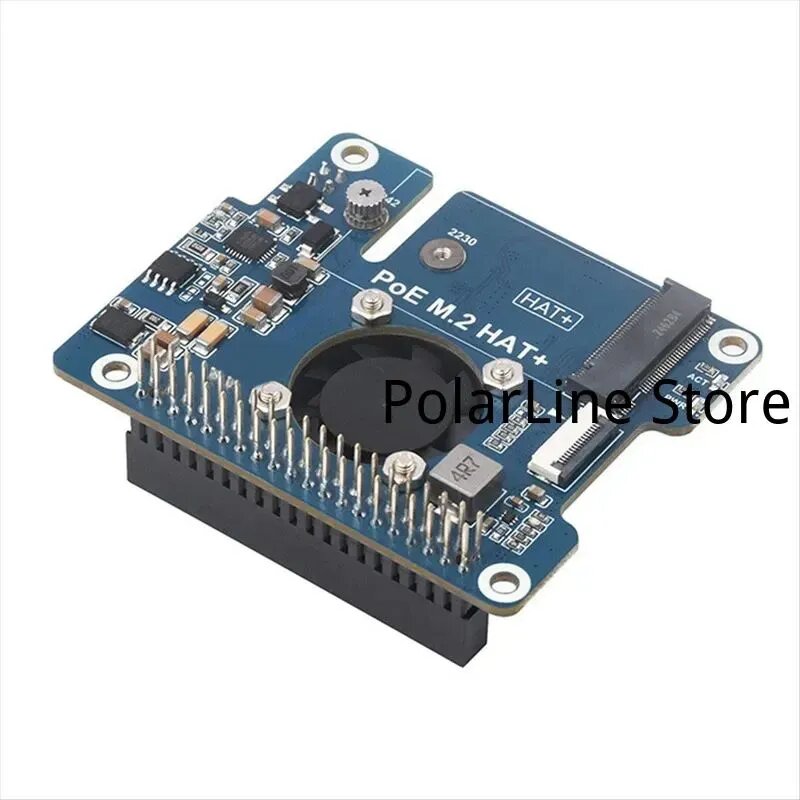 Для Raspberry Pi 5 POE M.2 HAT PCIe - M.2 NVMe SSD Плата Расширен