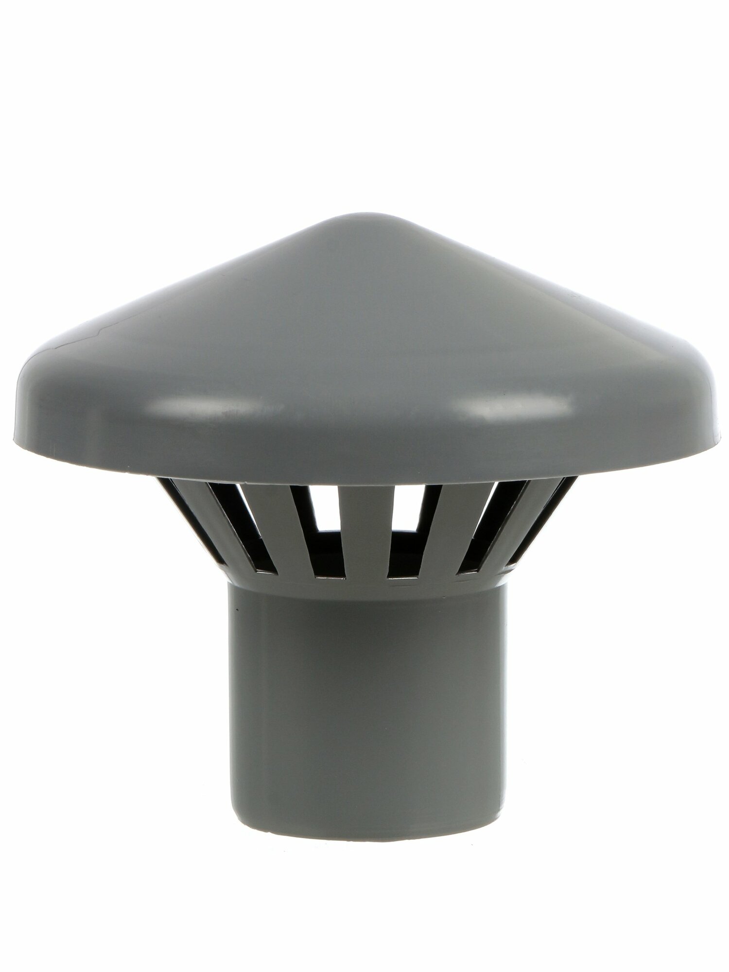 Зонт канализационный вентиляционный Мультимирпласт 50 мм, внутренний, серый, ЗНТ ВК 50 для инженерной сантехники