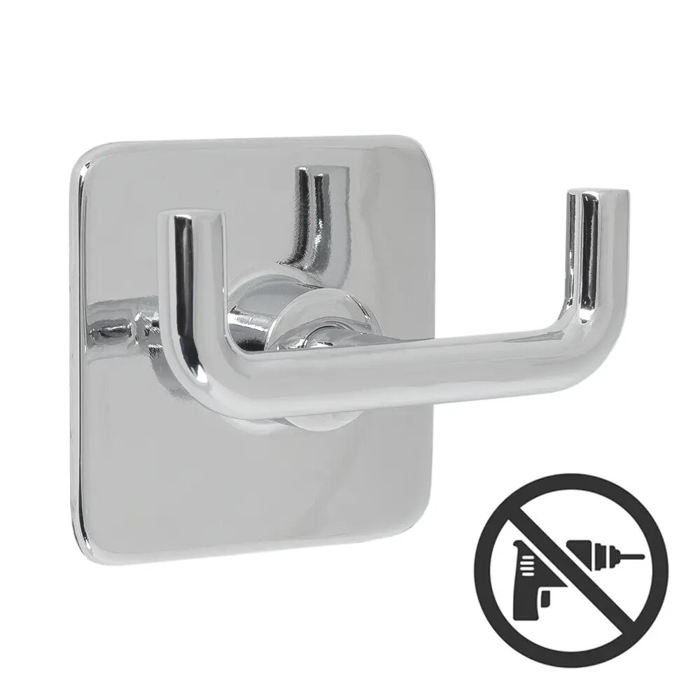 Крючок двухрожковый Fixsen Square FX‑93105A серый/серебристый 2 кг