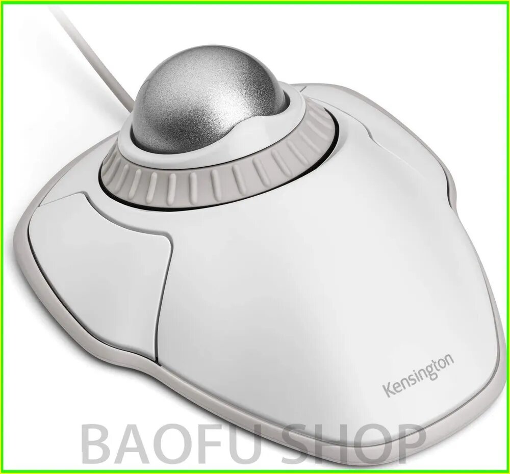 Игровая мышь Kensington Orbit, белый трекбол, USB, оптический светодиодный датчик, 2 кнопки, для правой руки