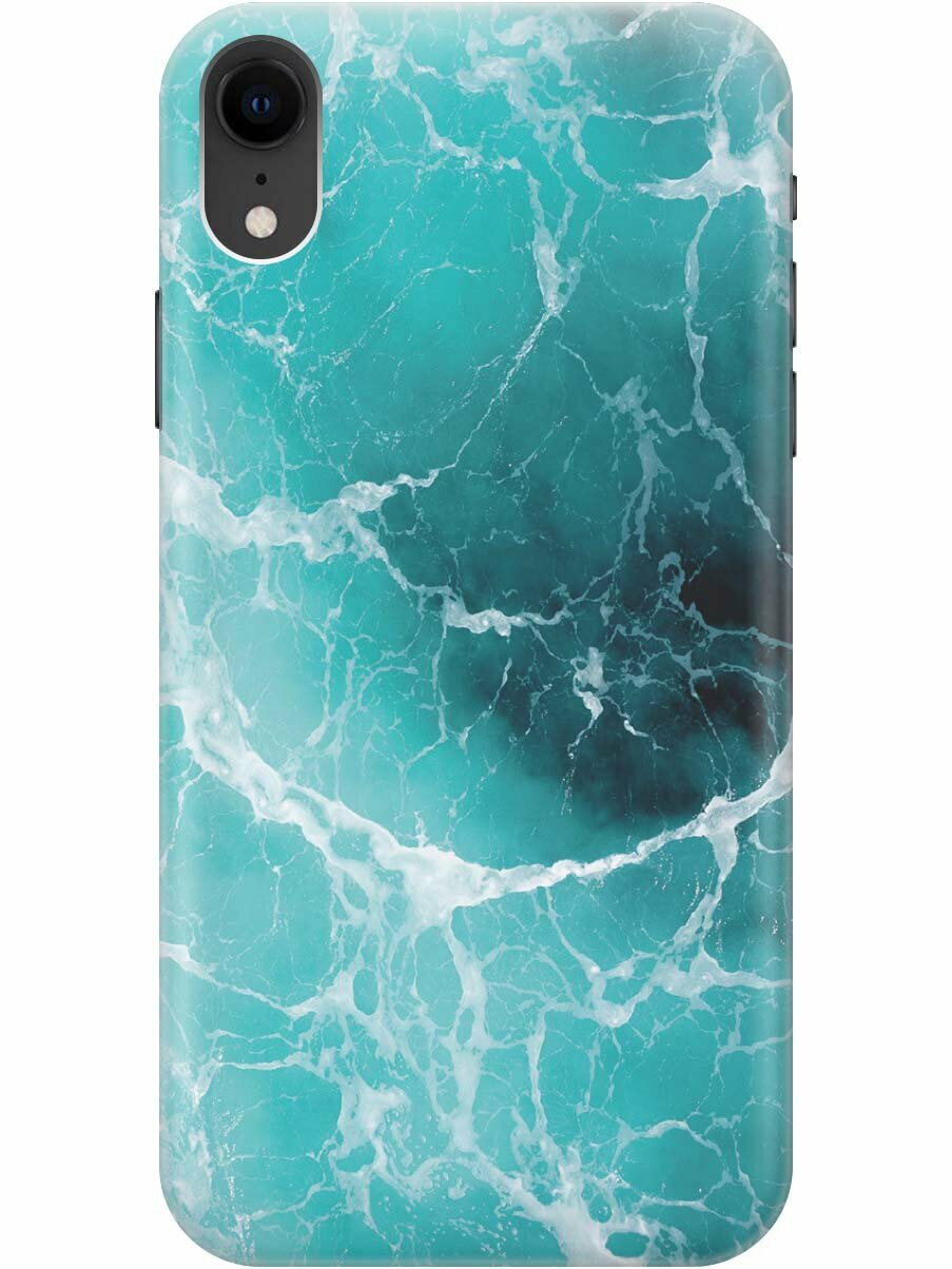 Силиконовый чехол на Apple iPhone XR / Эпл Айфон Икс Эр с рисунком "Лазурный океан"