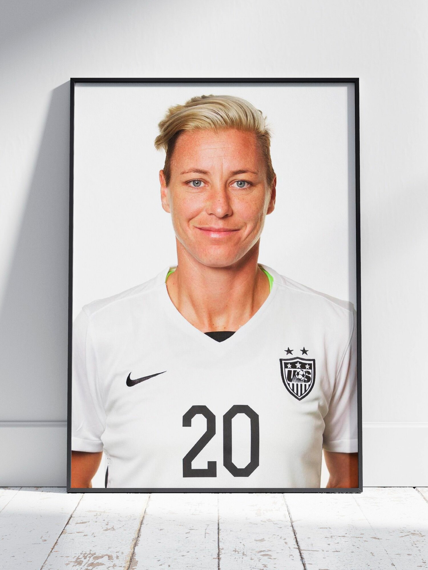 Плакат на стену для интерьера Женщины Футбол (Эбби Вамбах - Abby Wambach) - Постер по спорту и физической активности формата A4 (21x30 см)