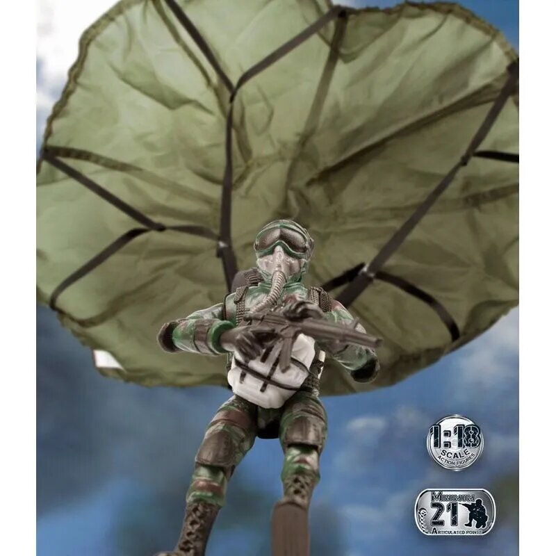 World Peacekeepers 1:18 Подвижная тактическая игрушка-солдат-десантник