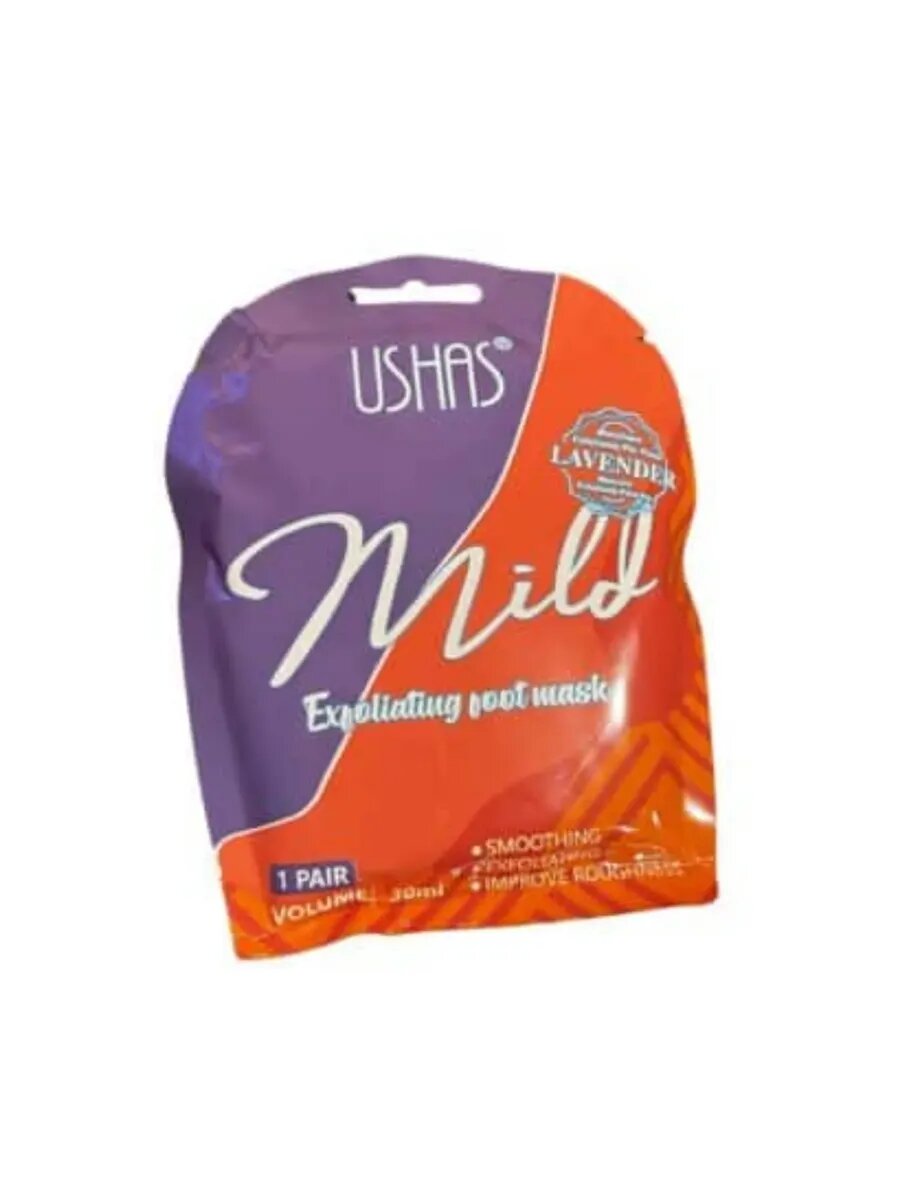 Маска для ног USHAS Exfoliating Foot Mask, отшелушивает, 1 пара